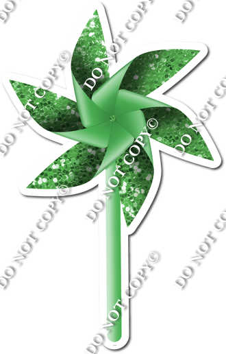 Sparkle - Lime - Pinwheel w/ Variants| Sign Swag USA