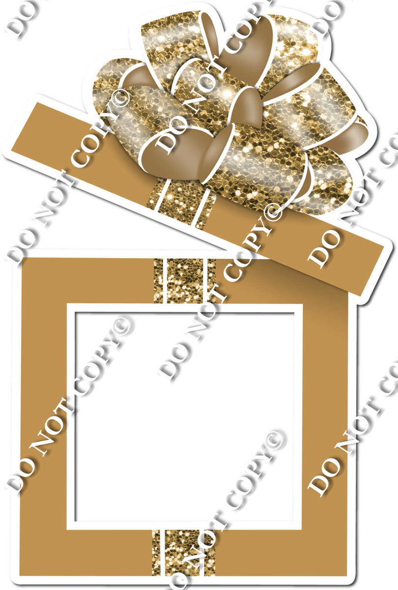 Gold - Open Box Face Cutout| Sign Swag USA