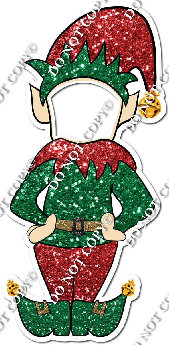 Light Skin Tone Elf Face Cutout| Sign Swag USA