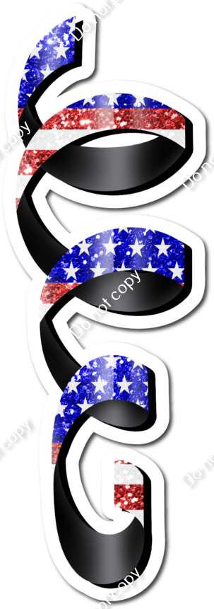 American Flag & Black - Style 2| Sign Swag USA