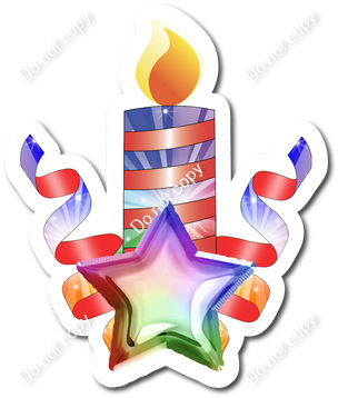 Rainbow Burst Cake Topper| Sign Swag USA