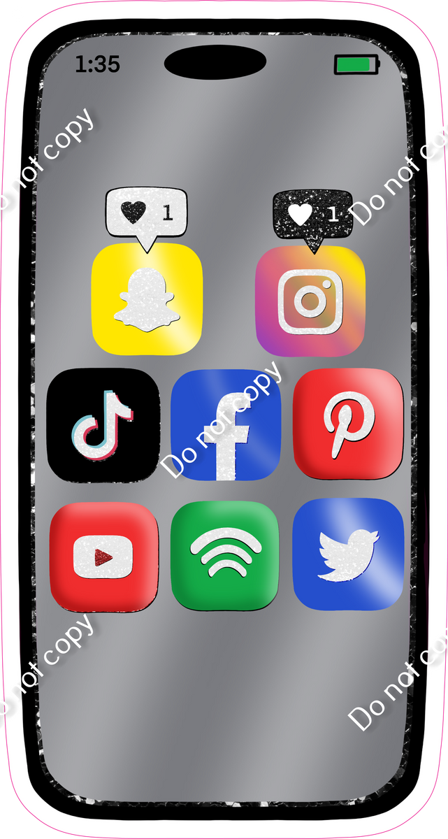 Cell Phone with Social Media Links| Sign Swag USA