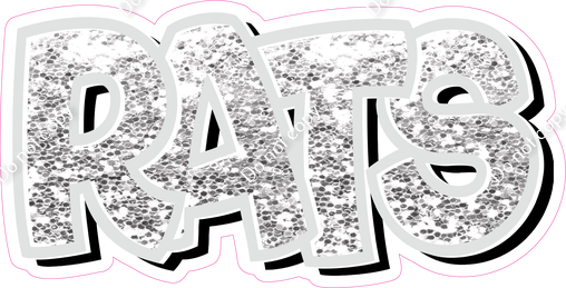 Split BB Font - Light Silver Sparkle Cong Rats Statement w/ Variants ...