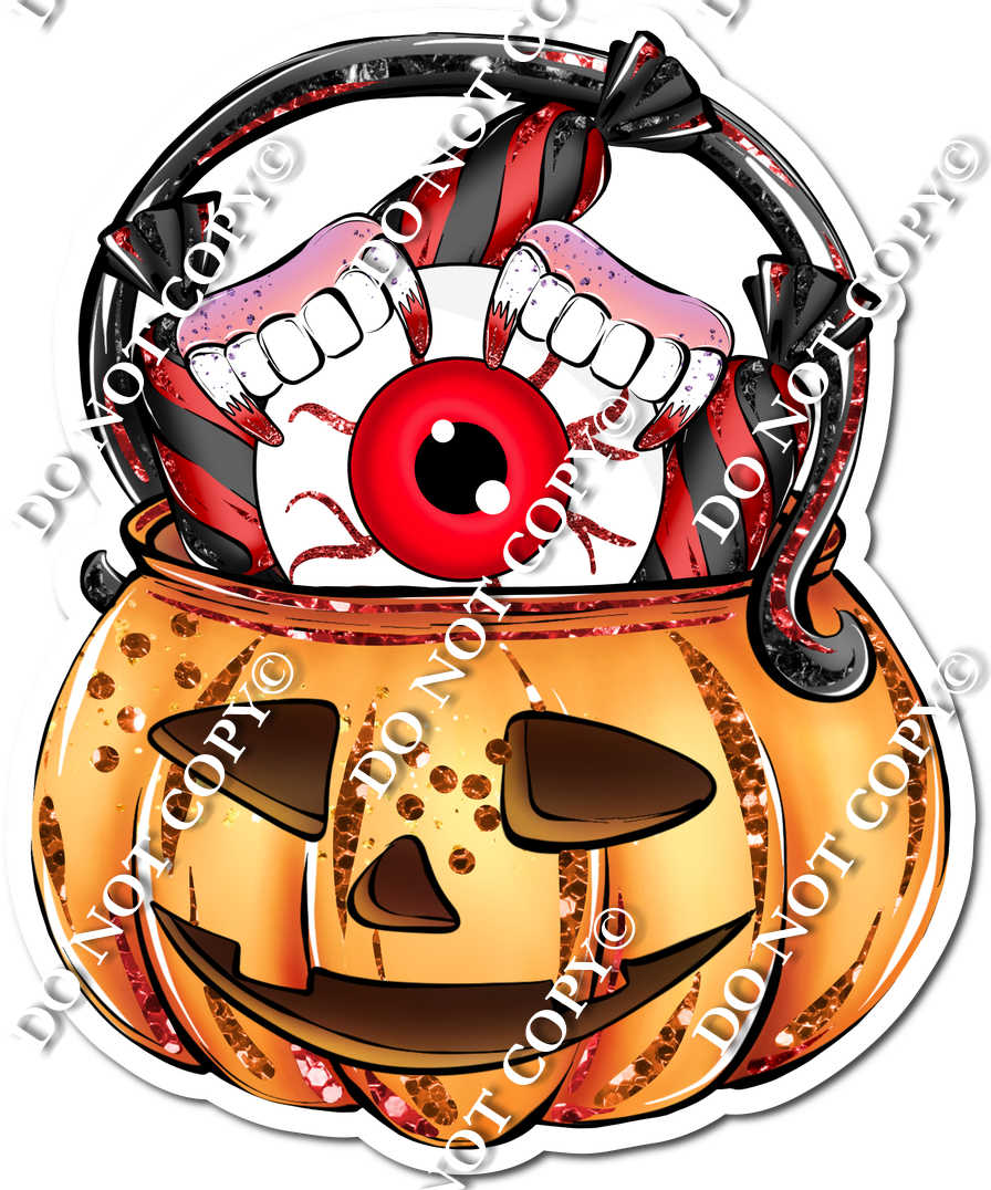 Orange Pumpkin Candy Bucket| Sign Swag USA