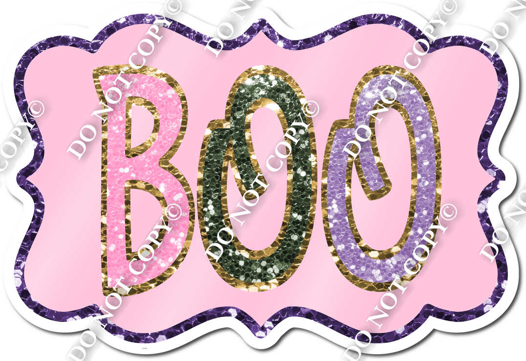 Pastel Boo Statement| Sign Swag USA