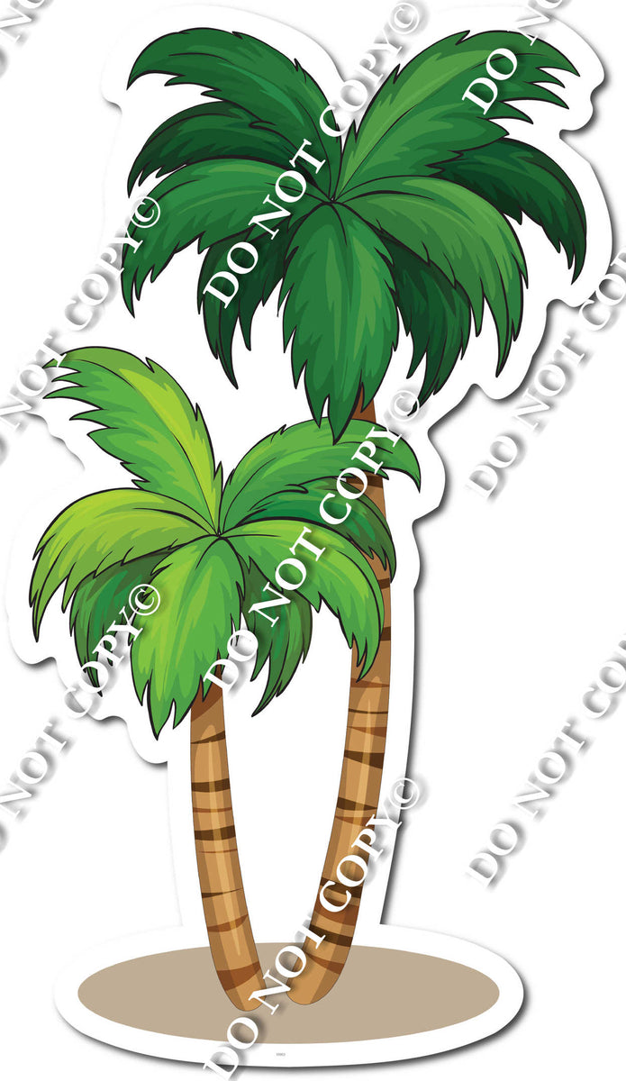 Two Palm Trees Yard Sign| Sign Swag USA