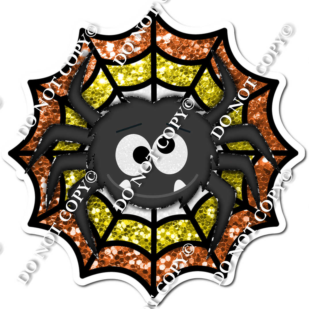 Spider in Sparkle Web| Sign Swag USA