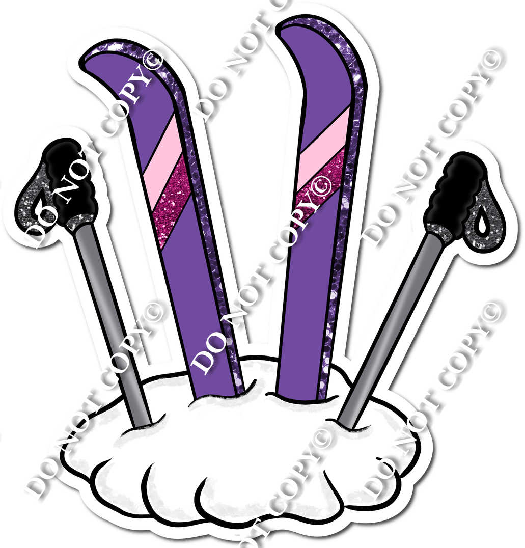 Purple Skis w/ Variant| Sign Swag USA