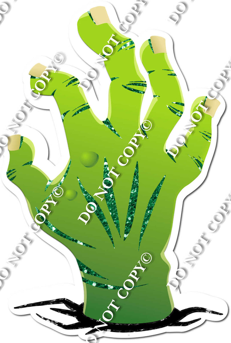 Green Zombie Hand| Sign Swag USA