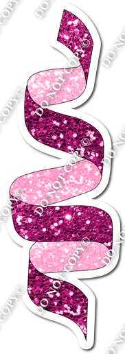 Baby Pink & Hot Pink Streamer - Style 1| Sign Swag USA