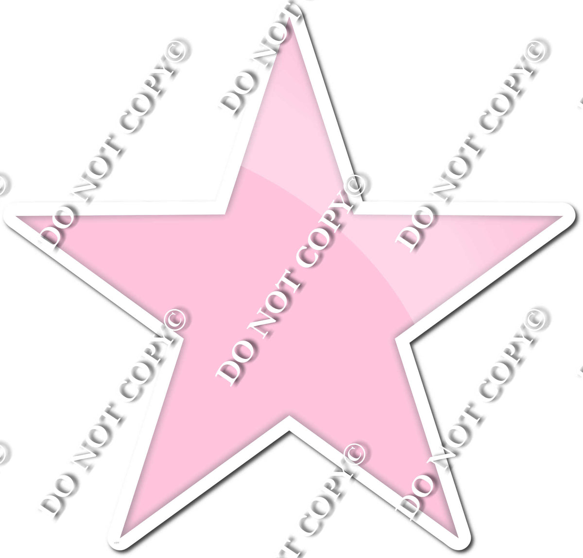 Flat - Baby Pink Star - Style 1| Sign Swag USA