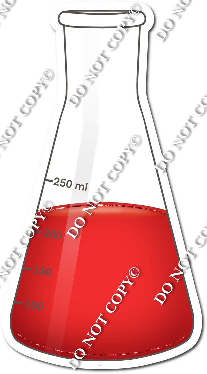 Science Beaker - Red| Sign Swag USA
