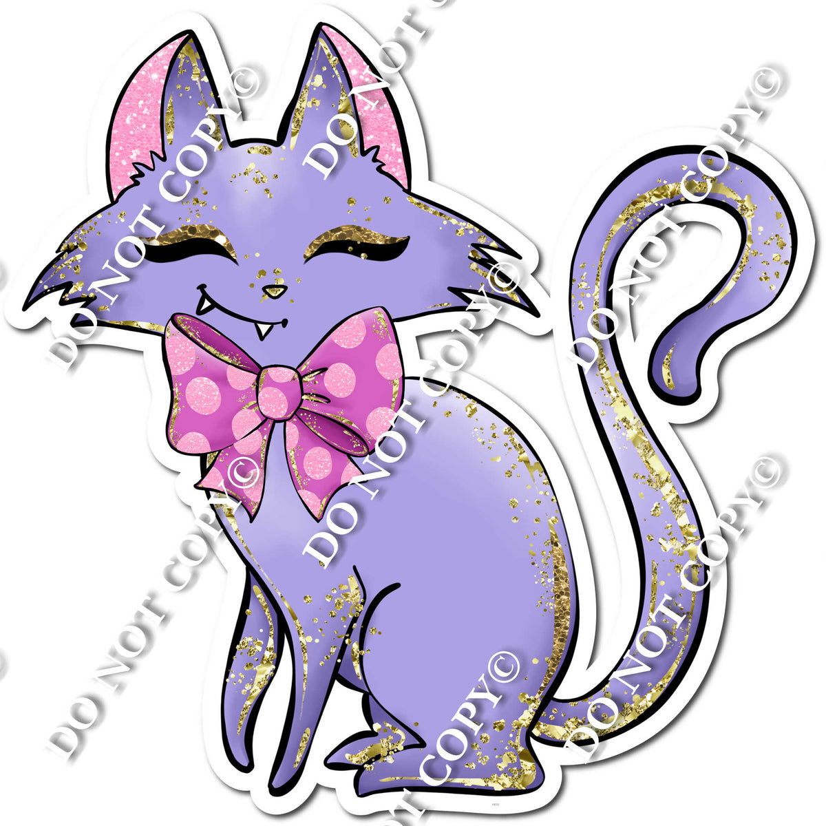 Pastel Purple Cat| Sign Swag USA