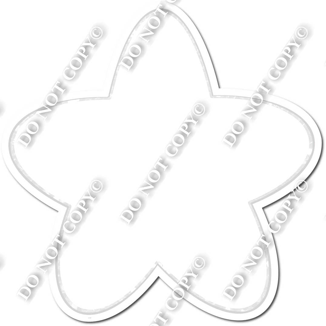 Rounded White Star| Sign Swag USA