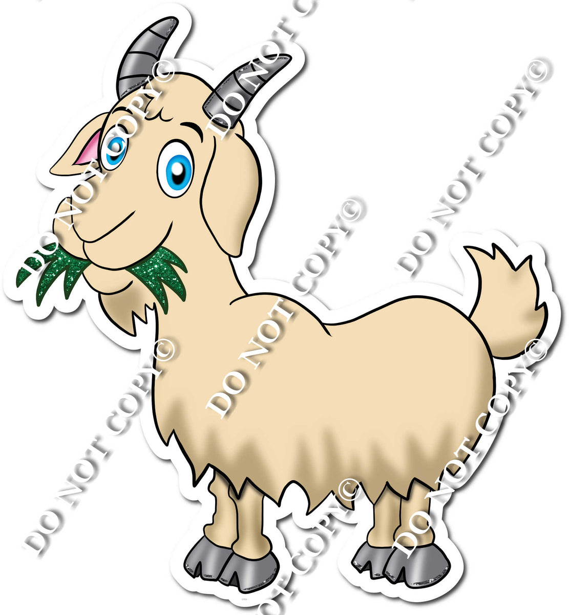 18" Champagne Goat w/ Variants| Sign Swag USA