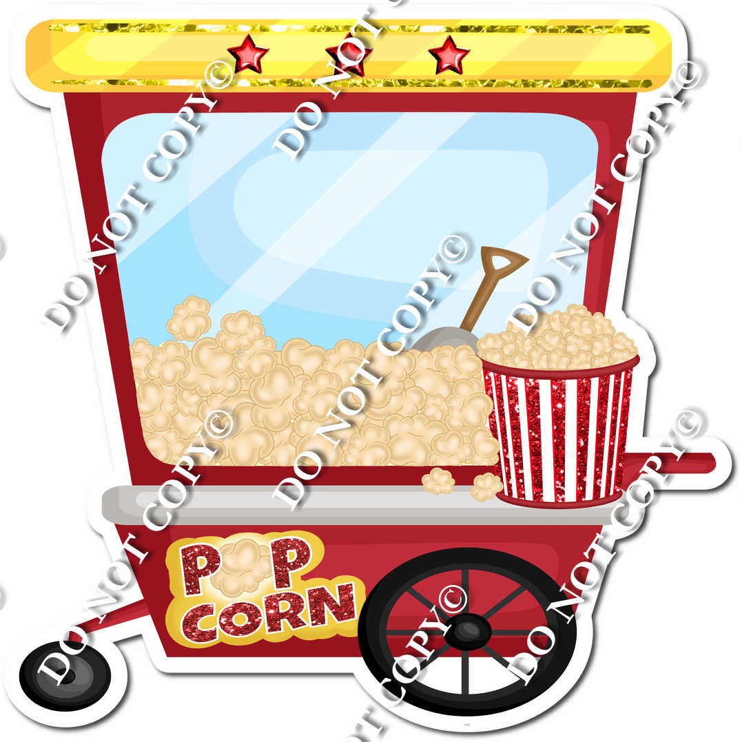 Circus - Popcorn Cart Stand| Sign Swag USA
